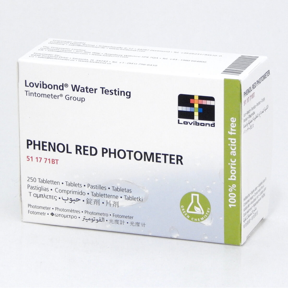 Phenolred tablete 250/1 za fotometar - Webshop Aquachem